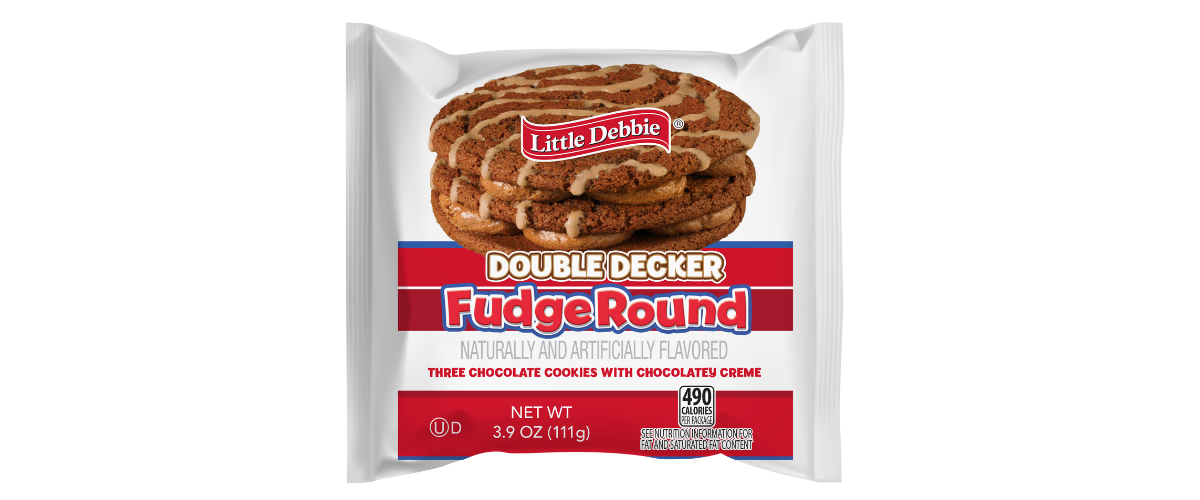 Double Decker Fudge Round Single Serve | Little Debbie
