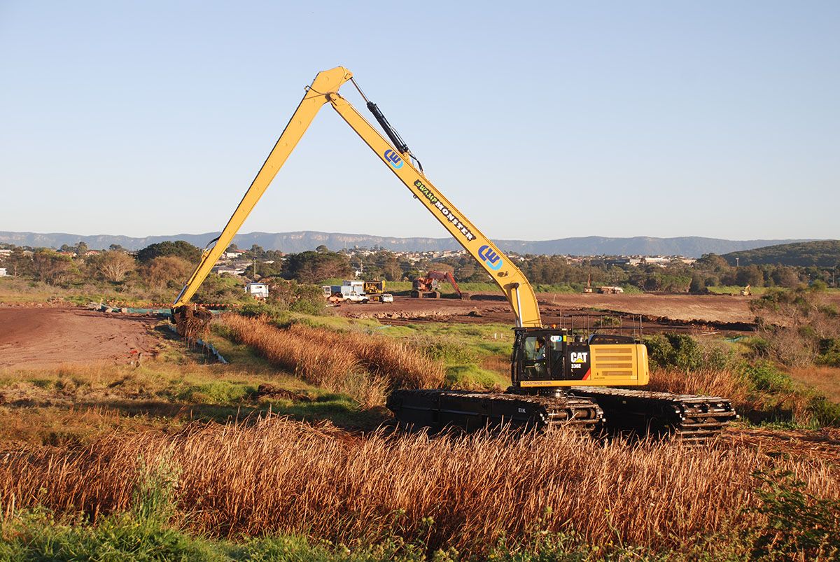 CAT 100T long-reach excavator hire | NSW
