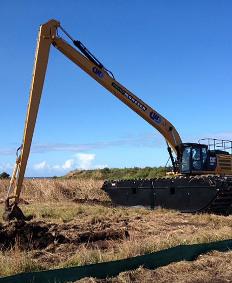 CAT 100T long-reach excavator hire | NSW