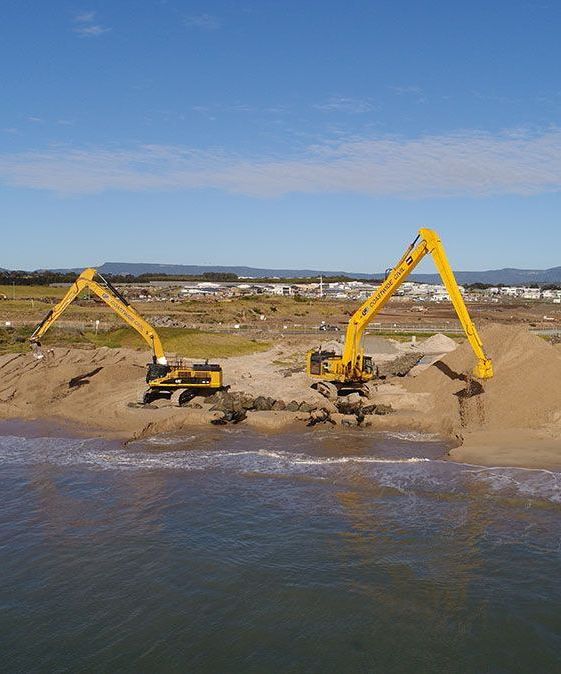 CAT 50T long-reach excavator hire | NSW