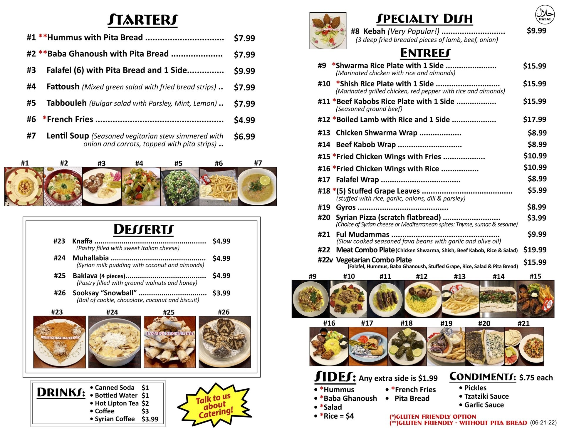 Jasmine Syrian Food | Authentic Syrian Restaurant in Aurora, Colorado