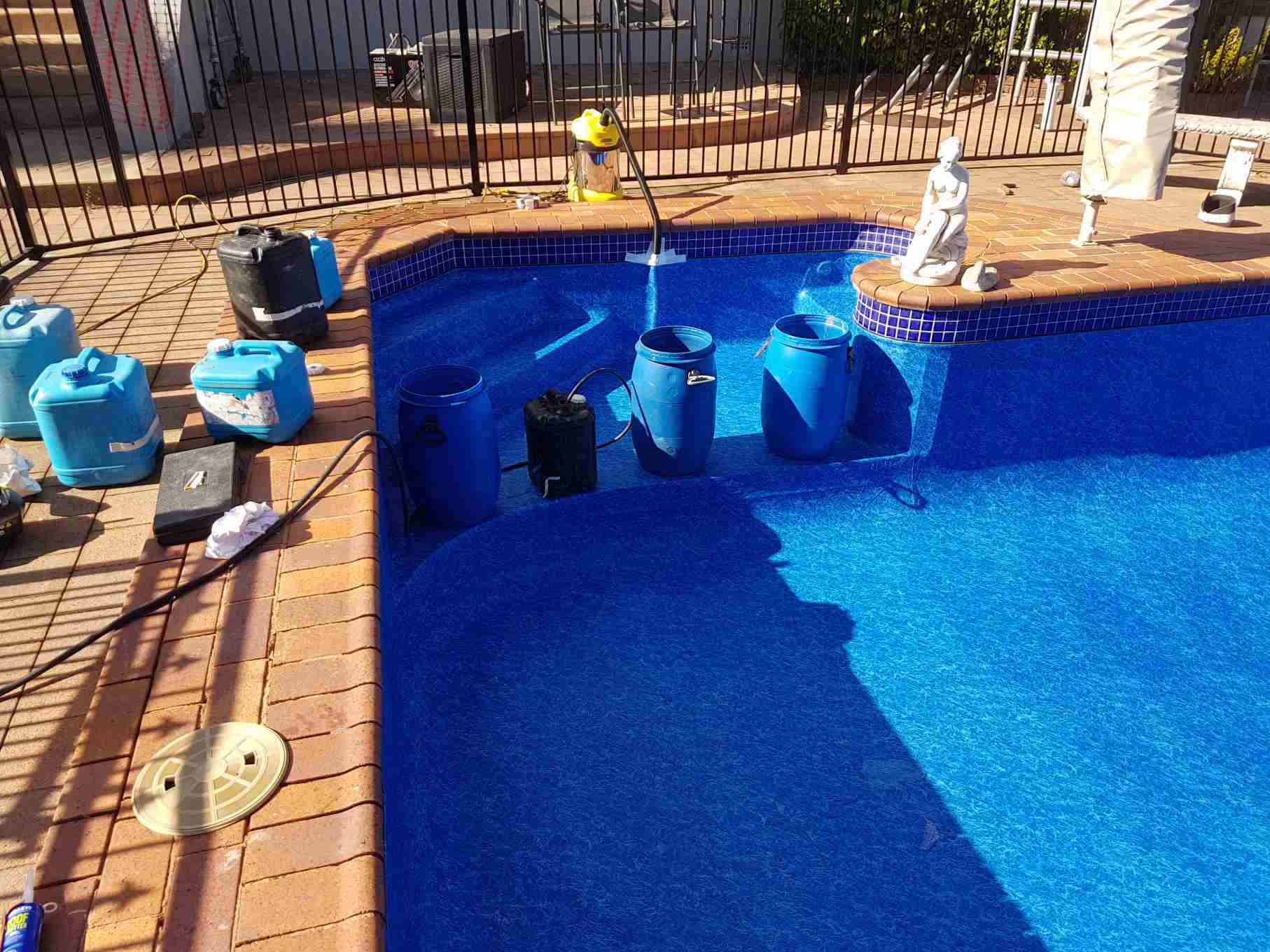 Look at our portfolio for pool liner installation