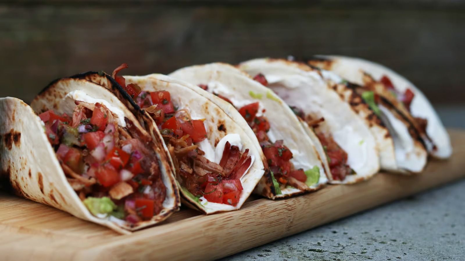 Pulled pork tortilla’s