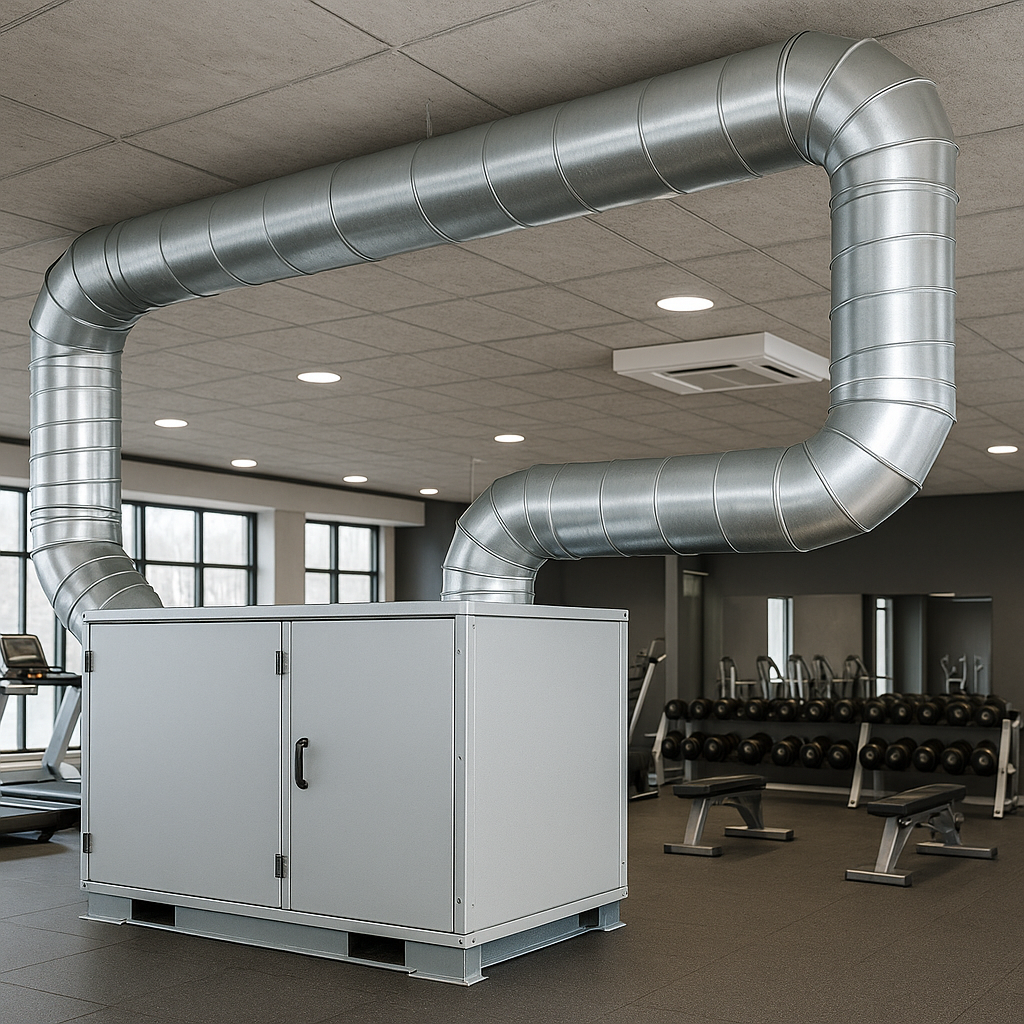 Climatización ideal para gimnasios: diseño y equipos HVAC