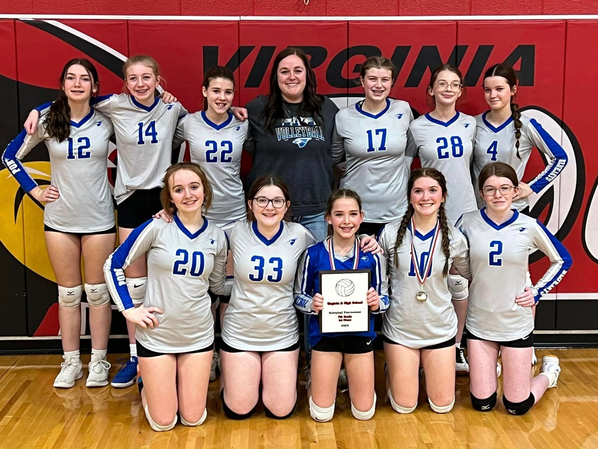 7th Grade Volleyball Team Wins Virginia Tournament