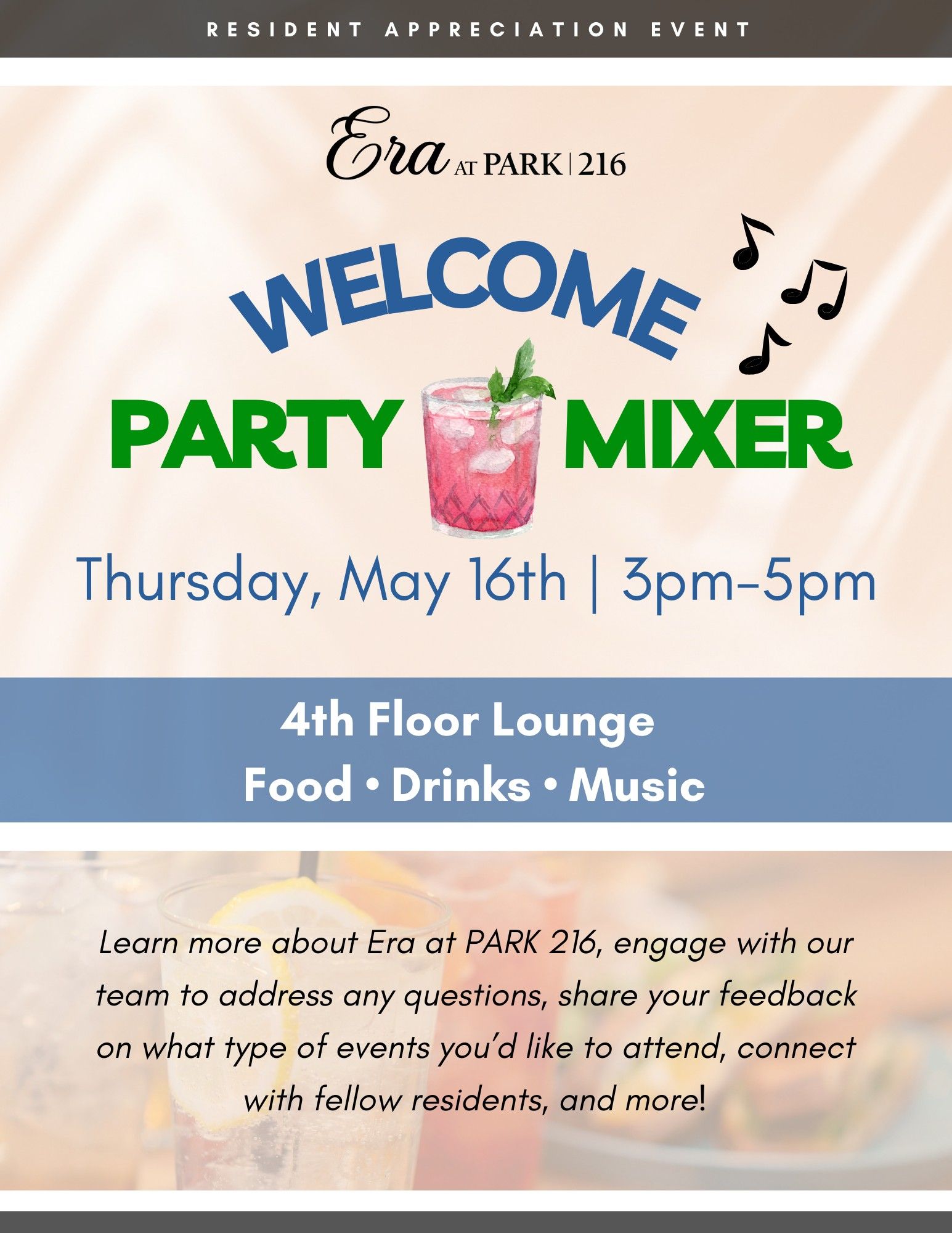 Welcome Party Mixer | Resident Event