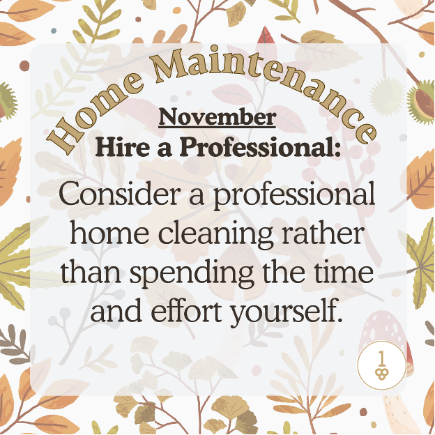 Home Maintenance Checklist for November