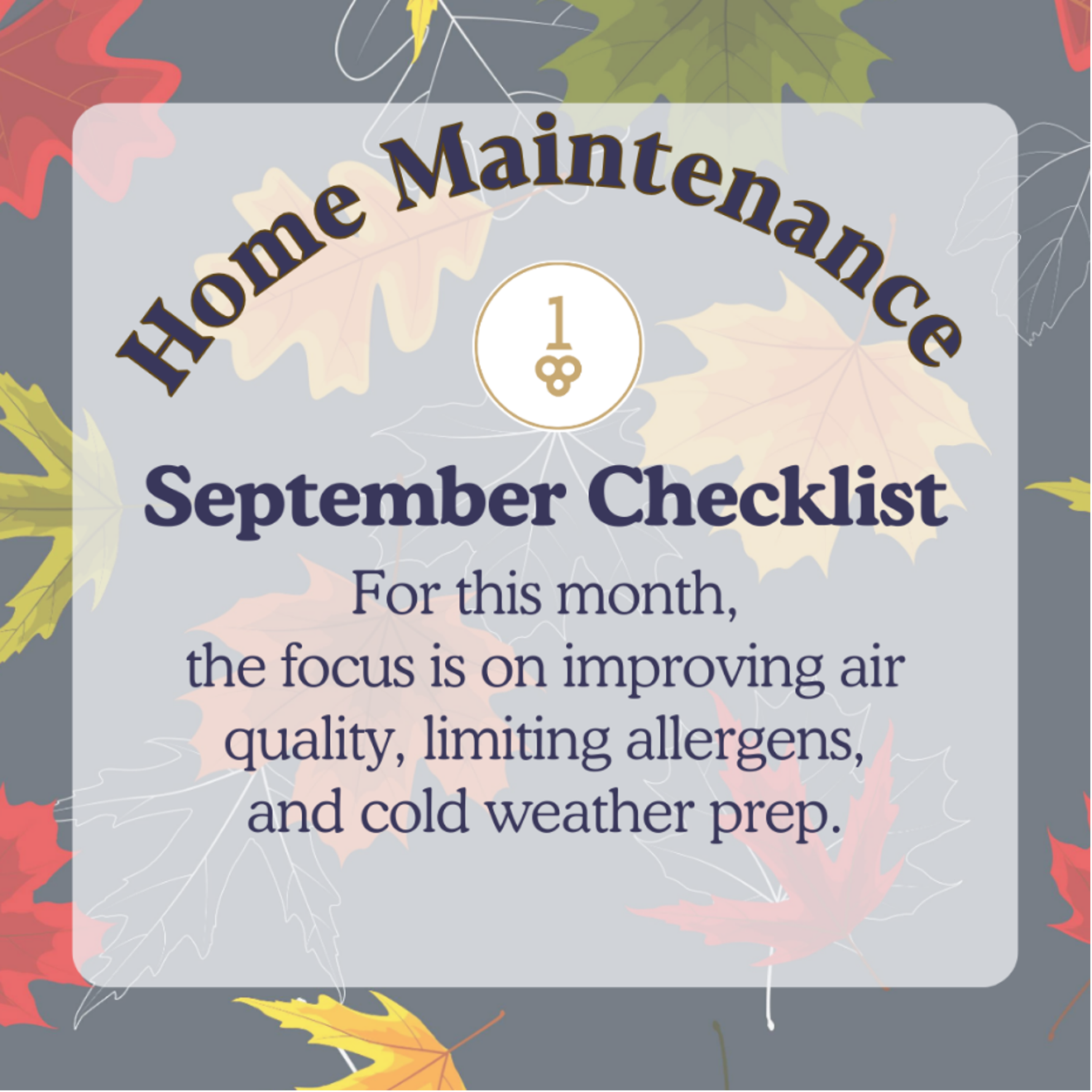 Home Maintenance Checklist for September