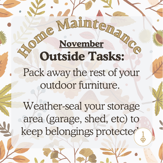 Home Maintenance Checklist for November