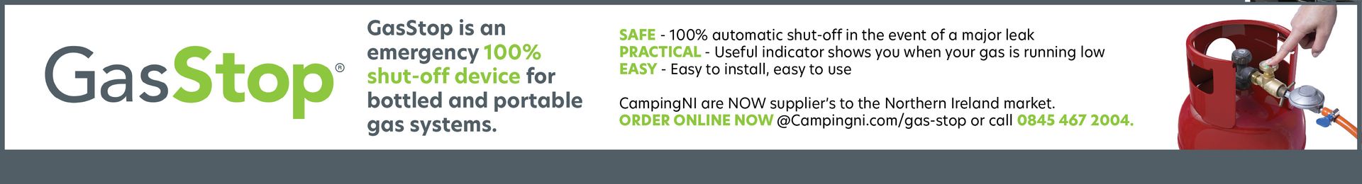 Gas Stop - CampingNI Distributors Portadown
