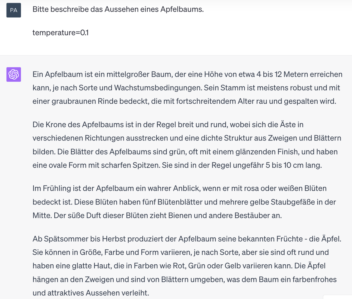 Prompt-Tipp: Parameter “Temperature” bei ChatGPT