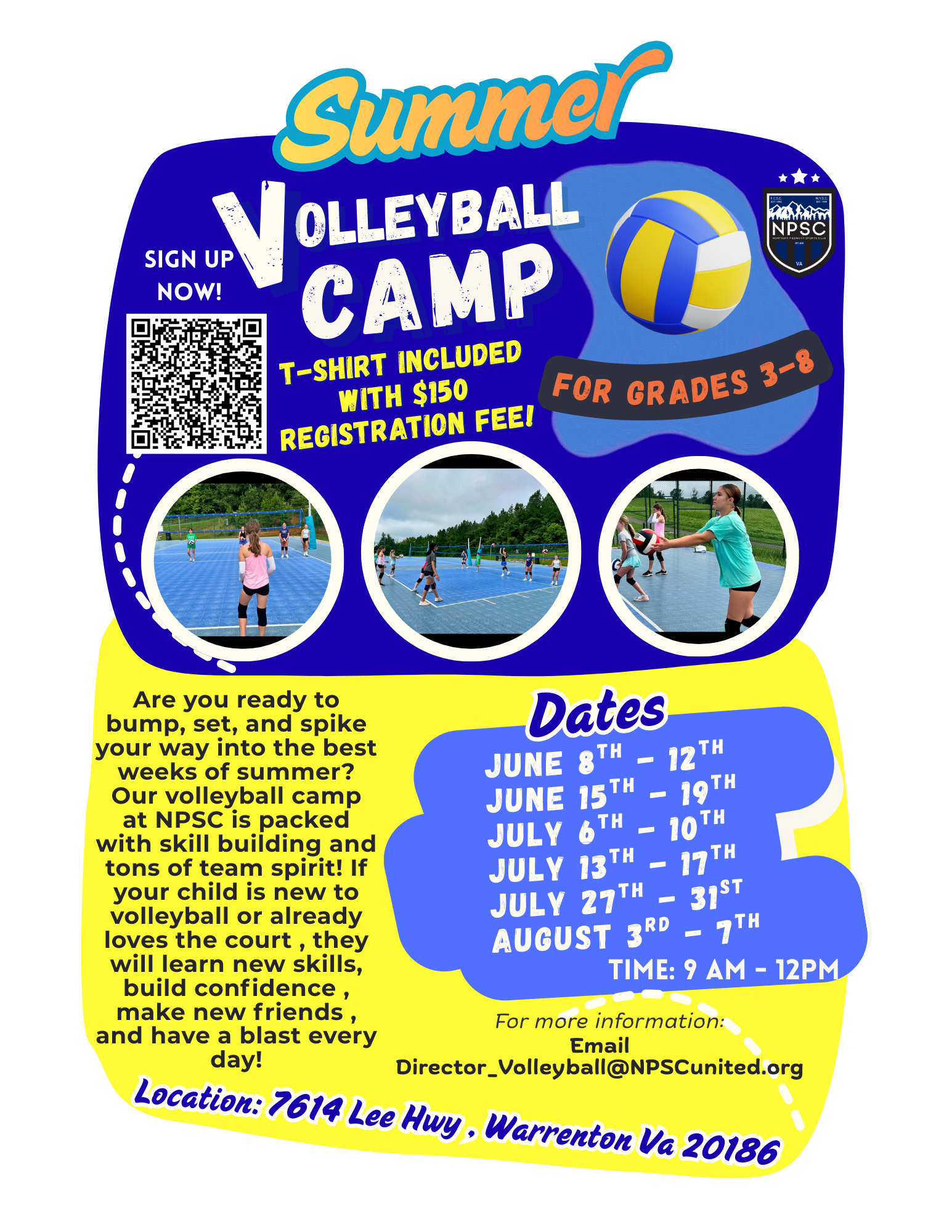 Rec Volleyball | Northern Piedmont Sports Club | VA