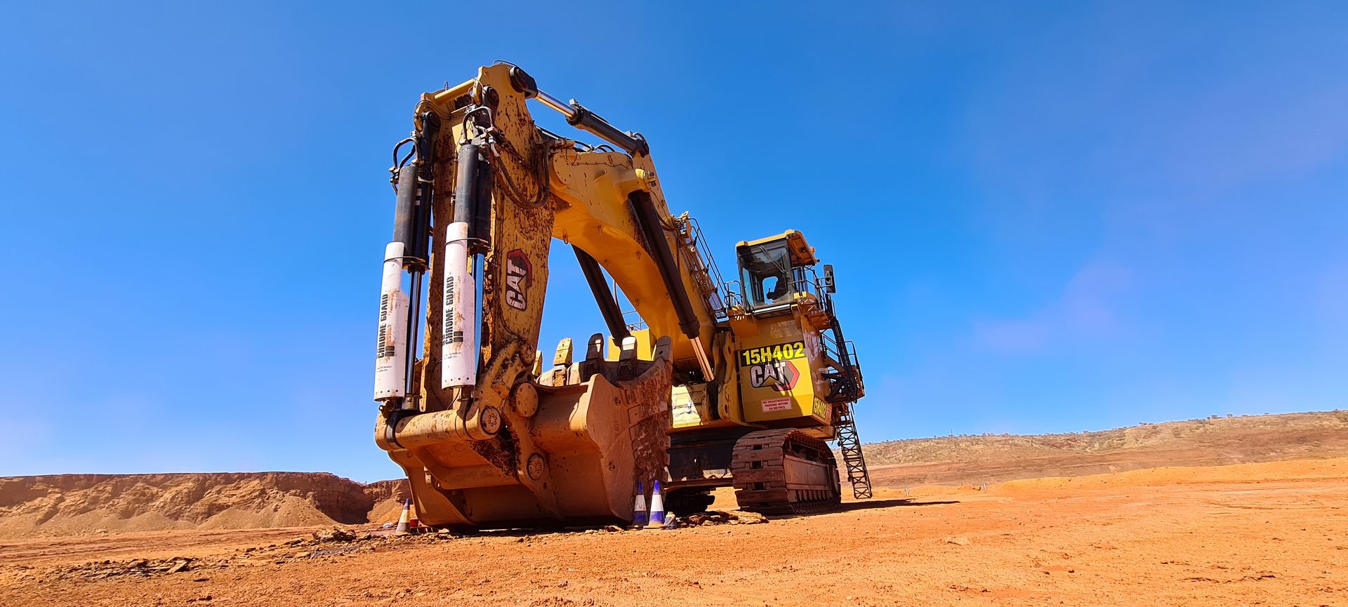 Specialised excavator cylinder guards