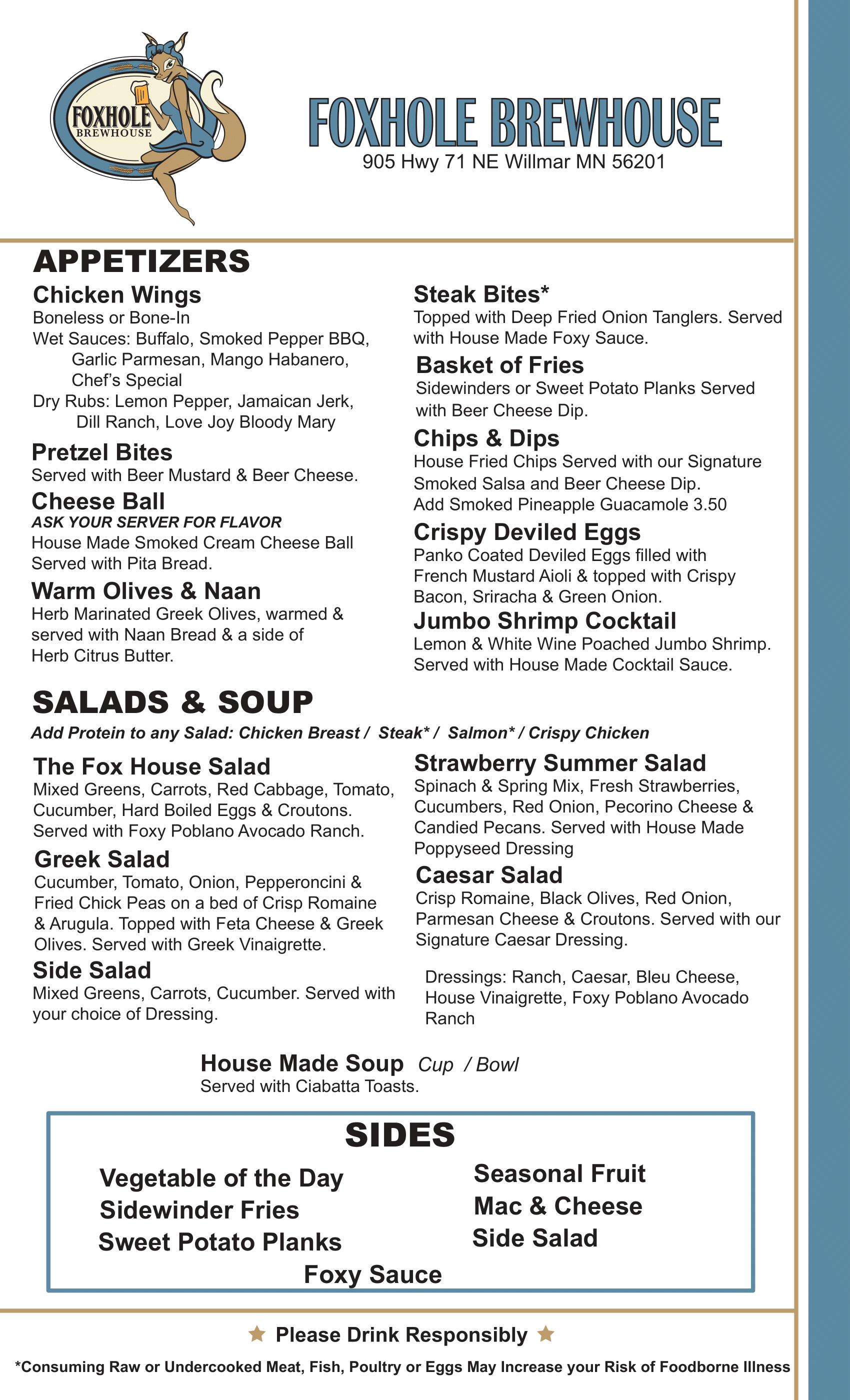 Brewery & Food | Foxhole Brewhouse