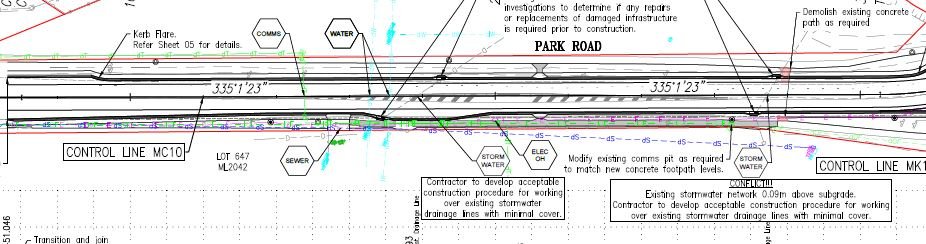 PARK ROAD & OLD STANTHORPE ROAD DESIGN - SOUTHERN DOWNS REGIONAL COUNCIL