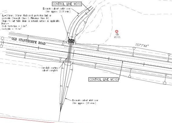 PARK ROAD & OLD STANTHORPE ROAD DESIGN - SOUTHERN DOWNS REGIONAL COUNCIL