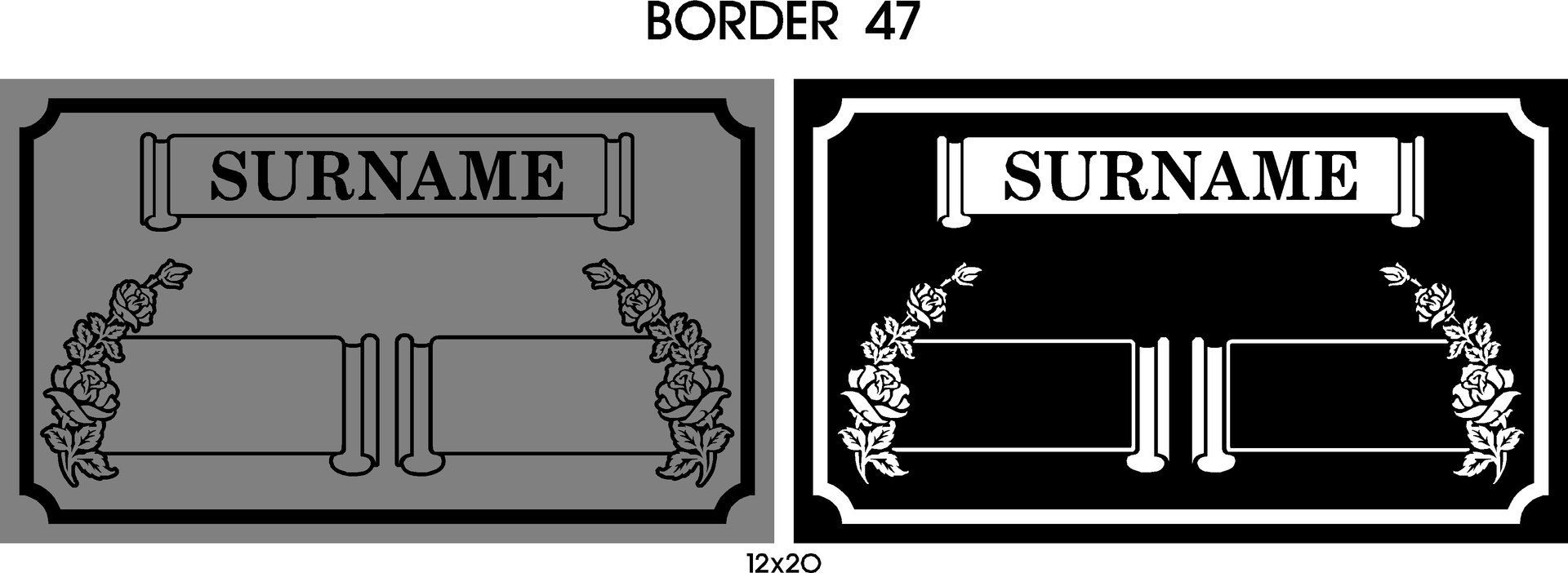 Border Designs | Stewart Monumental Works, Ltd.