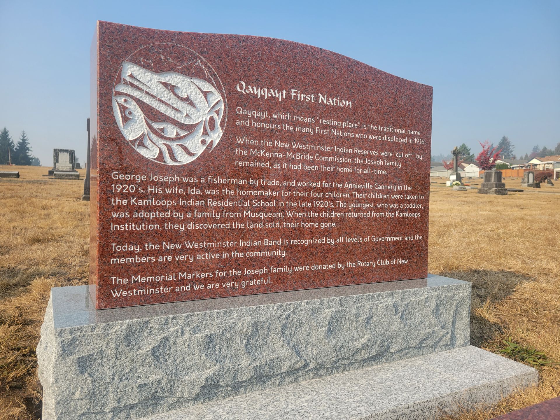 Indigenous Peoples Memorials | Stewart Monumental Works, Ltd.