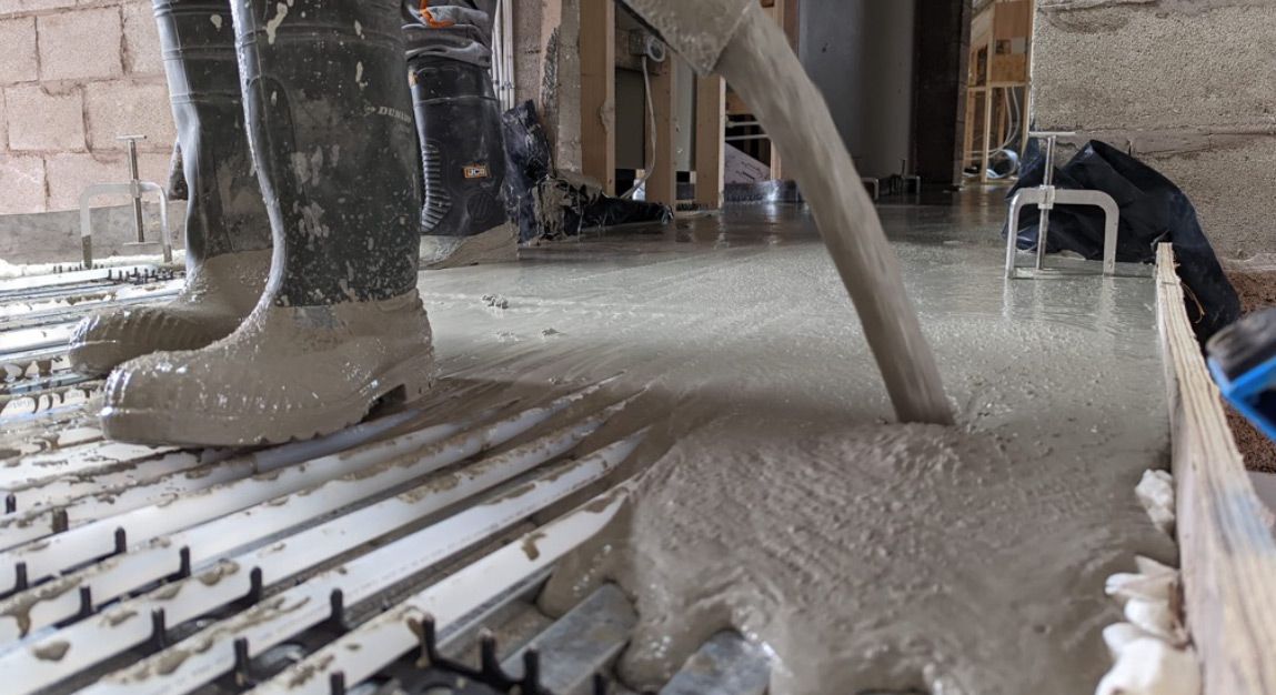 Liquid screed installation | Clockwork Screed