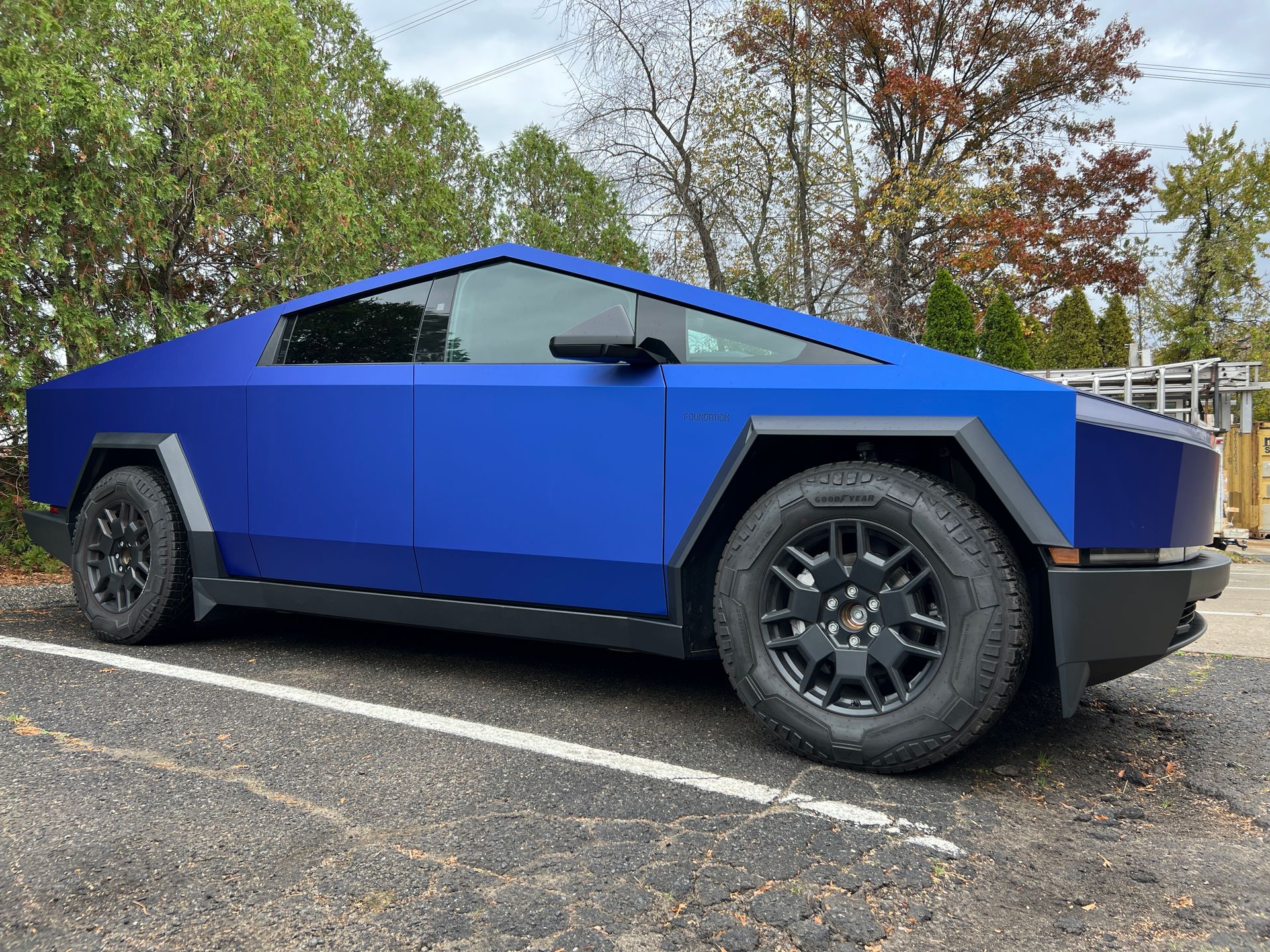 2024 Tesla Cybertruck Wrapped in Frozen Sapphire PPF | Full Application ...