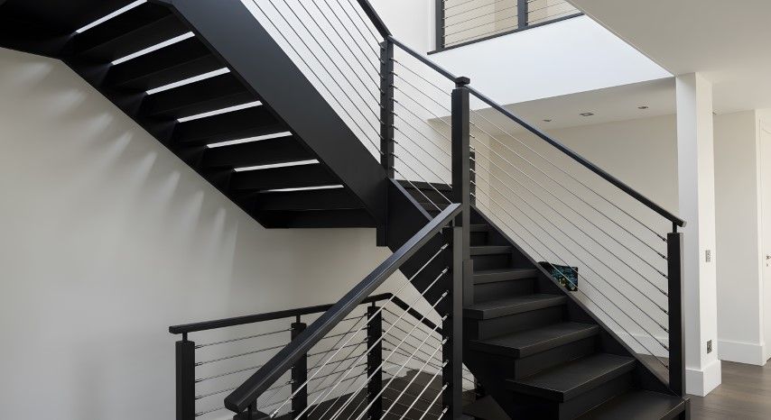 Custom Floating Stairs in Mountain View, CA