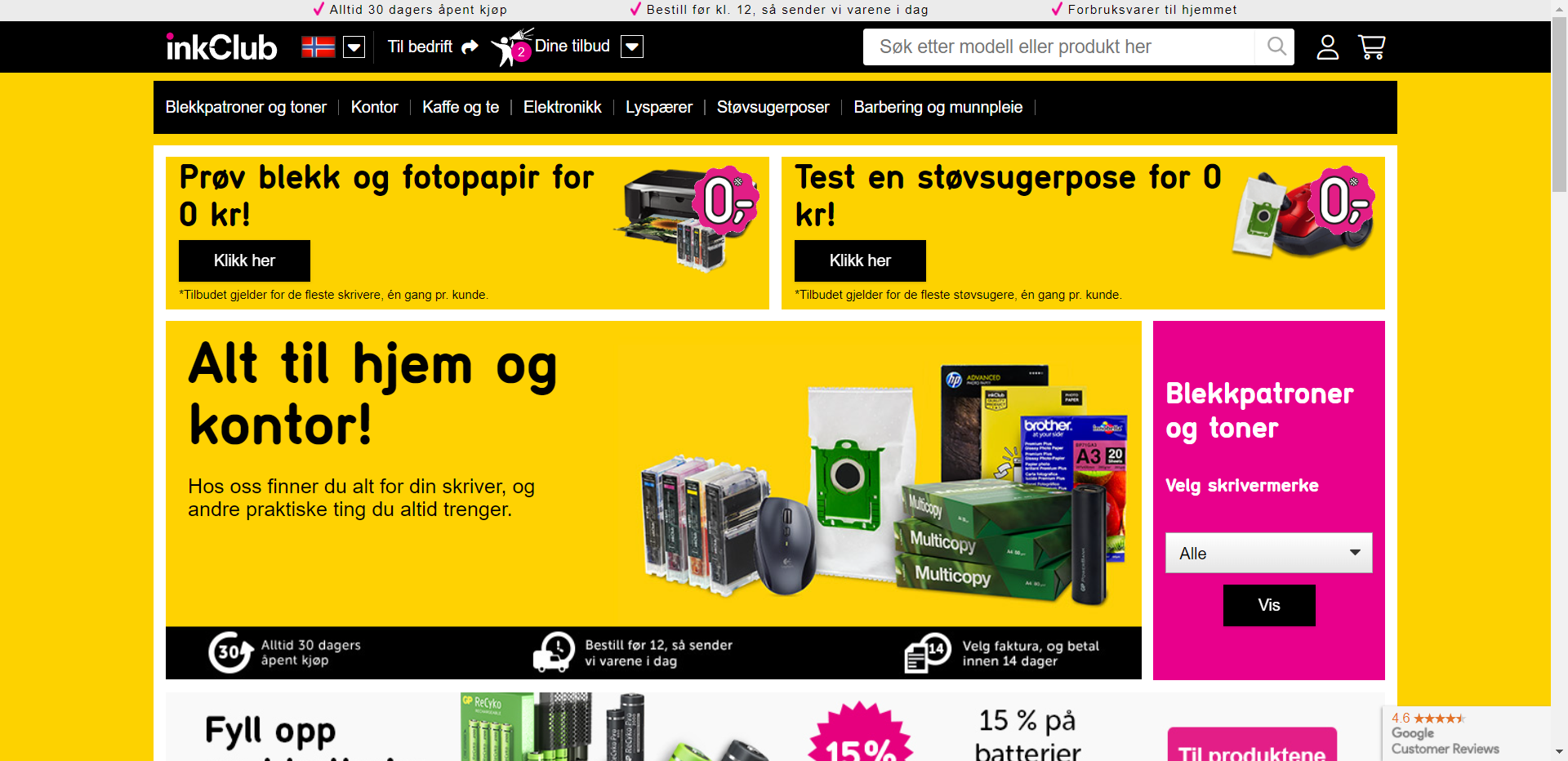 InkClub nettbutikk - Les omtalen av nettbutikken