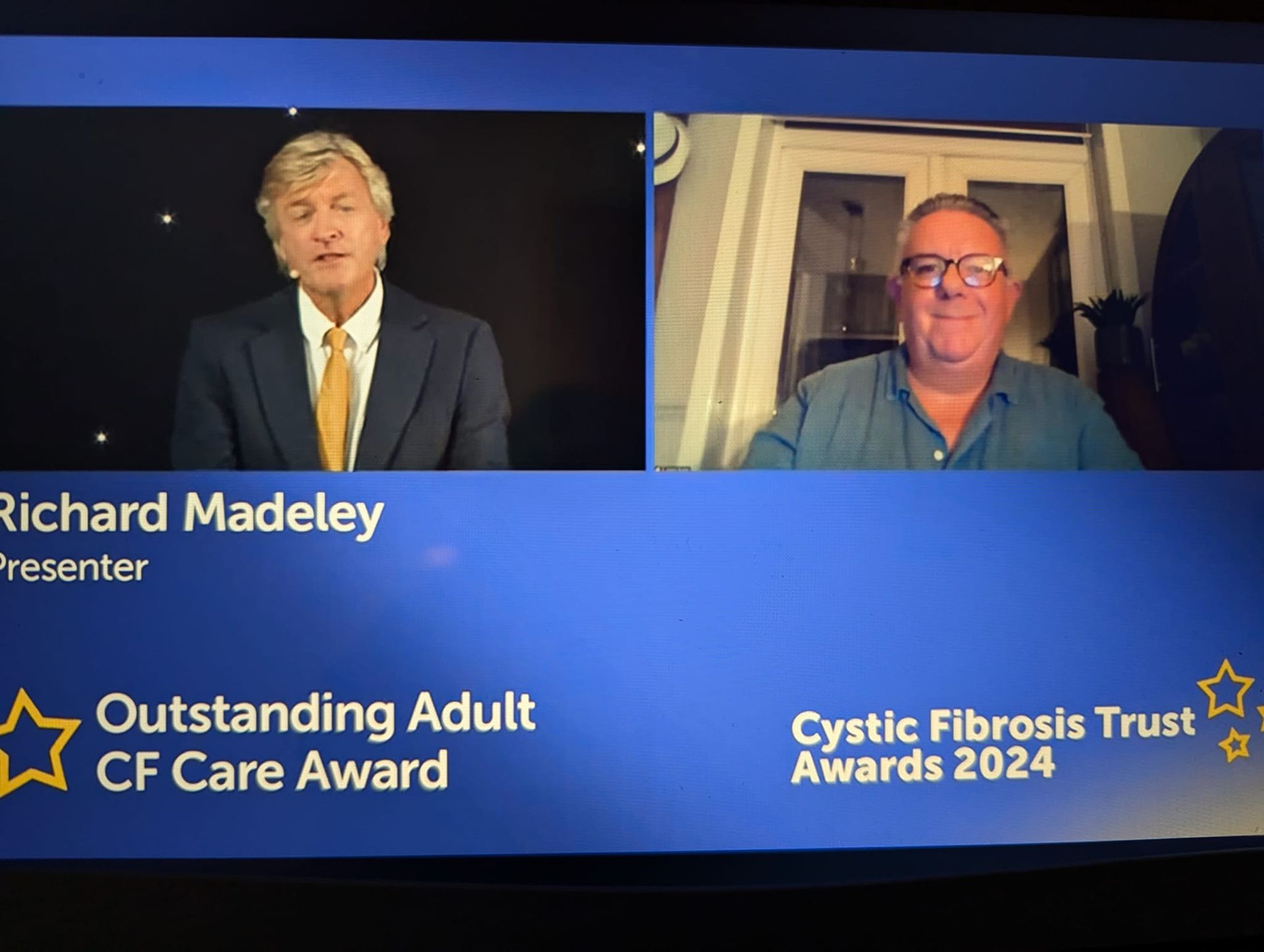 Yasmin wins a CF Trust 60th Anniversay Award