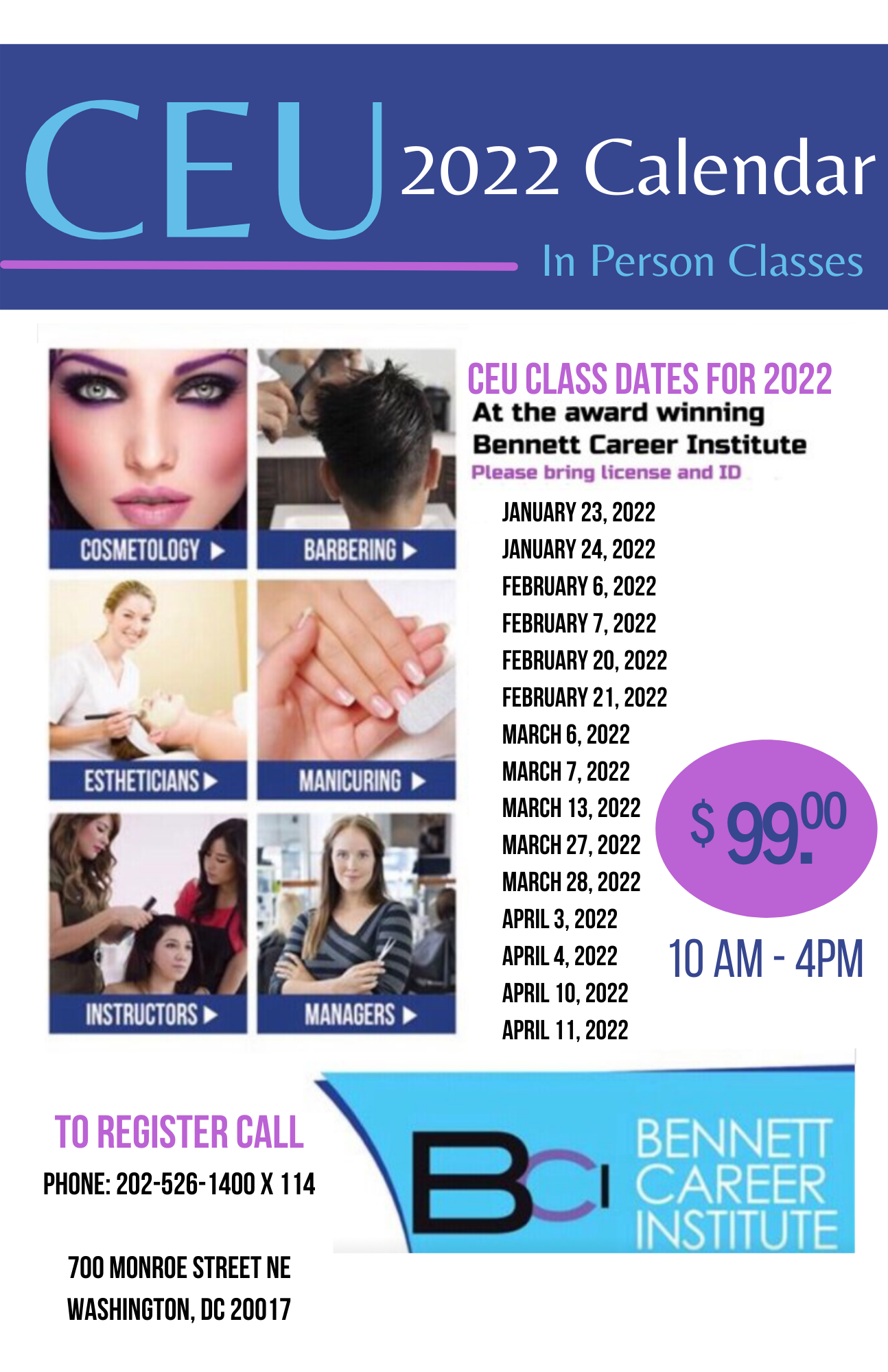 Cosmetology & Barber Career Institute | Washington, DC | Bennett Career ...