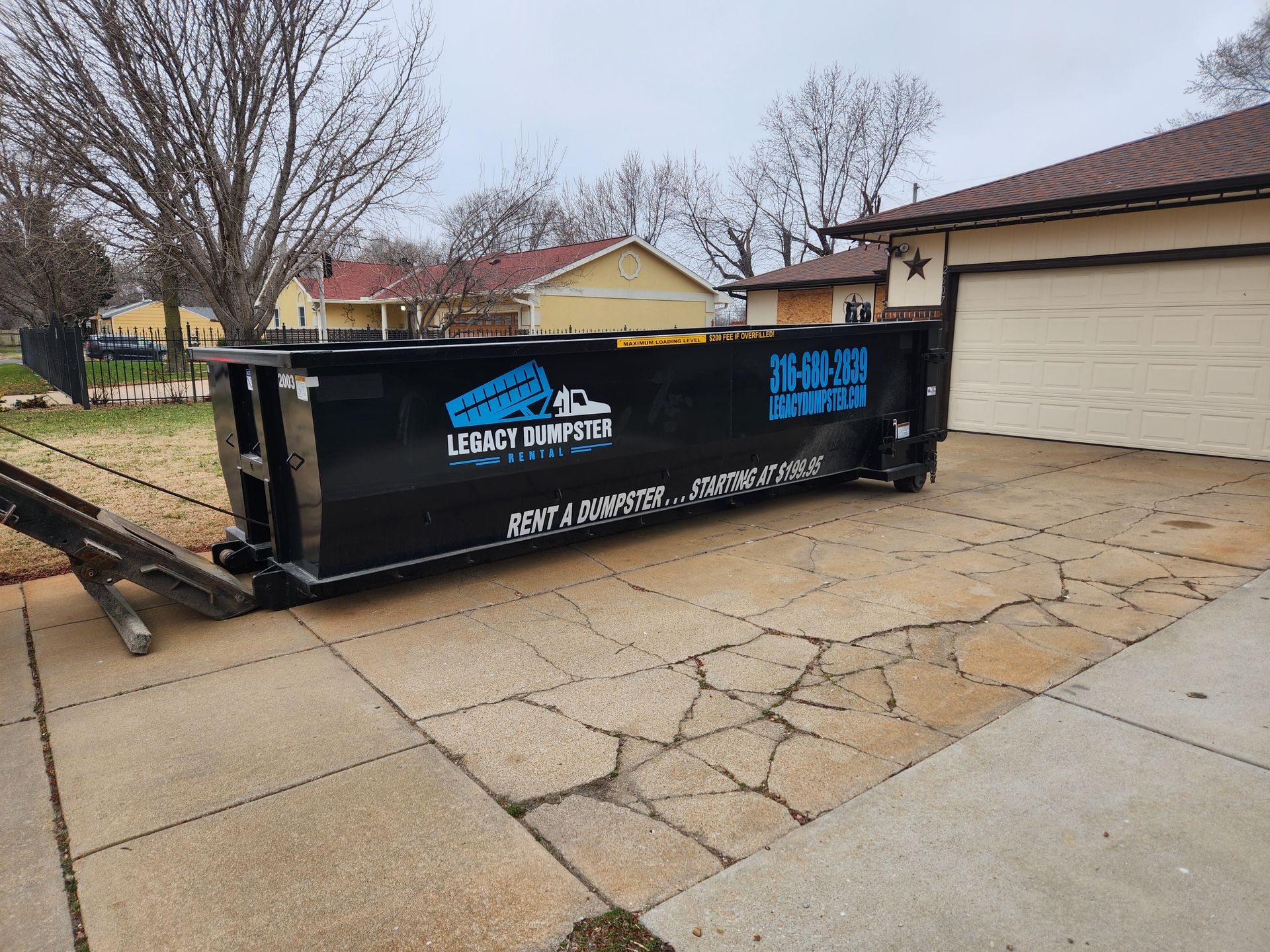 Reliable 20 Yard Dumpster Rental | Legacy Dumpster Rental