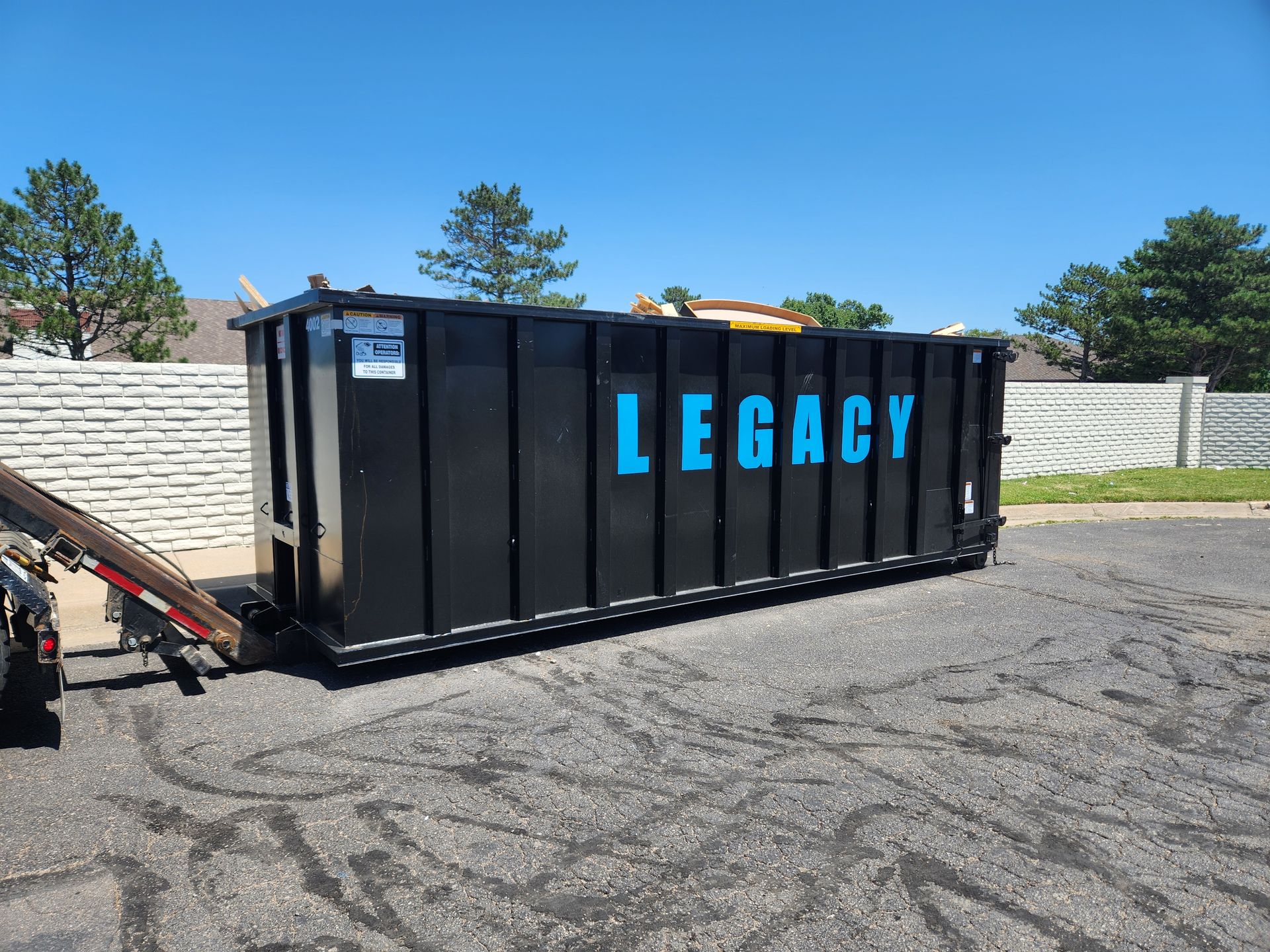 40 Yard Dumpster Rental | Legacy Dumpster Rentals