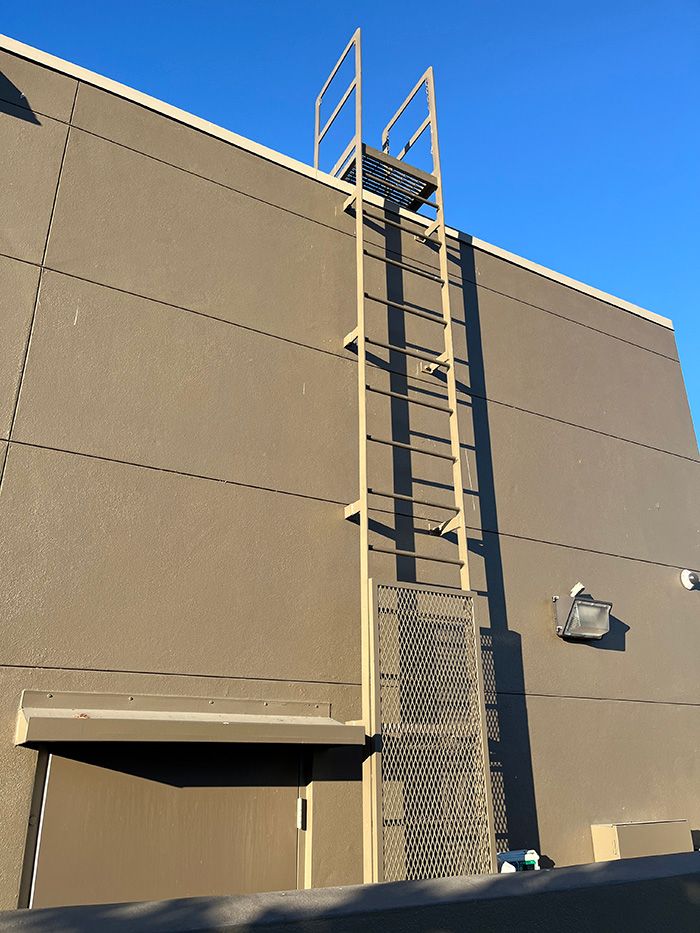 Custom ladders for exterior industrial & commercial use
