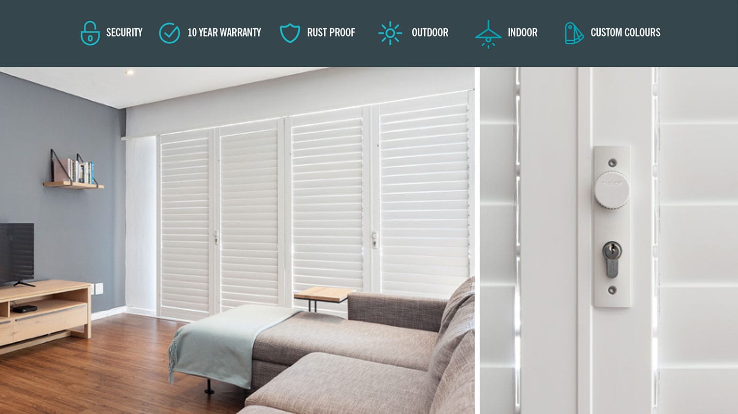 Stylish & Durable Shutters | Galaxy Blinds
