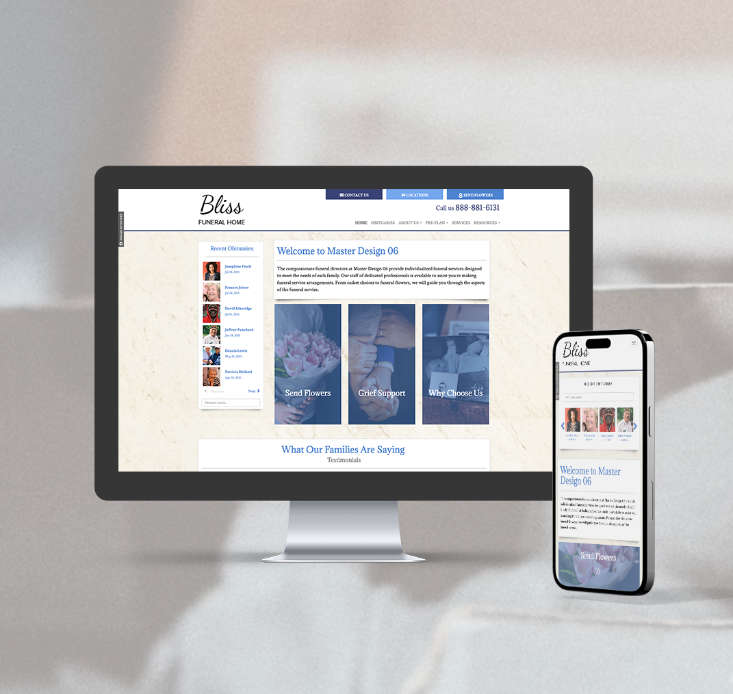 Best Designs for Funeral Home Websites | CFS