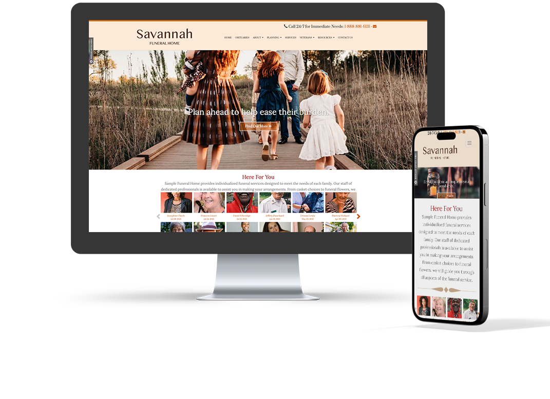 Best Free Funeral Home Websites | Live Support | CFS