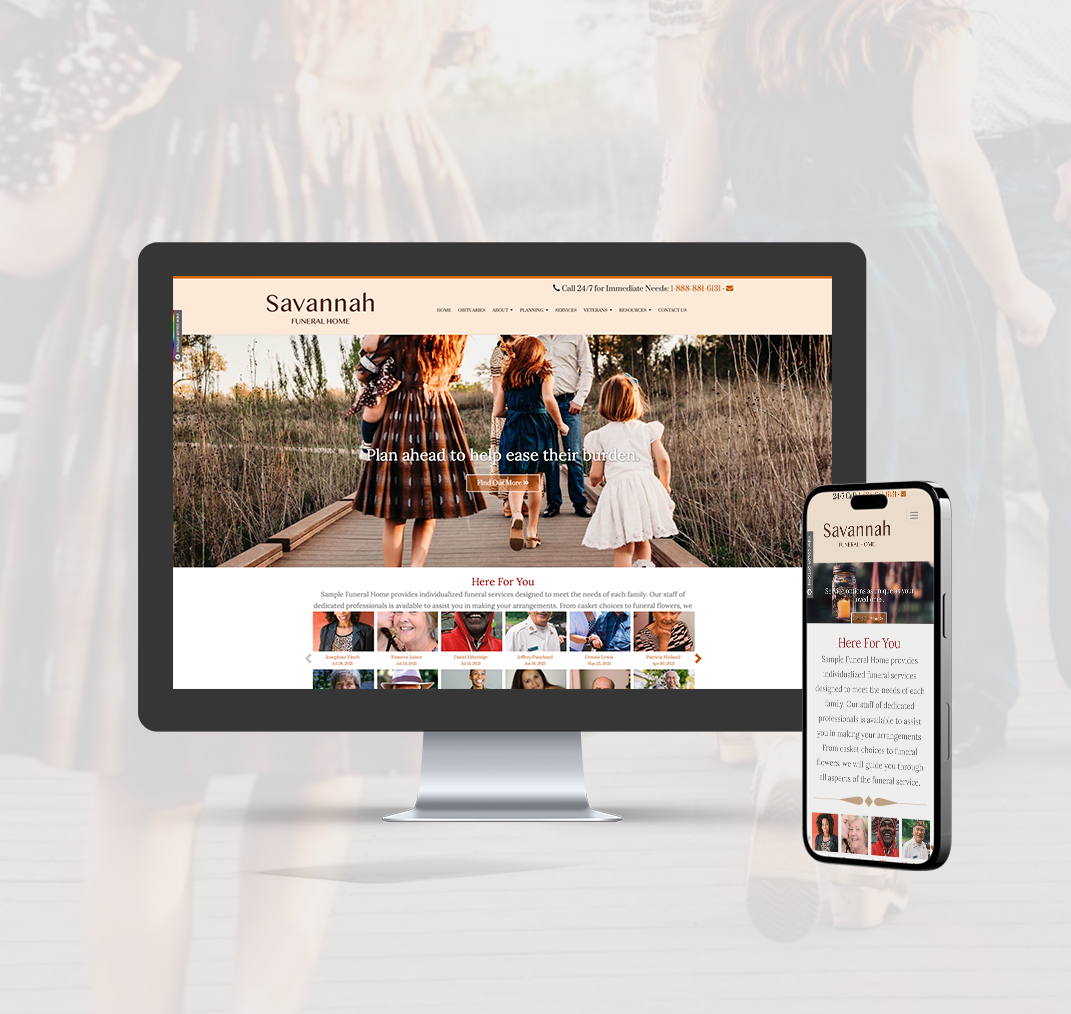 Best Designs for Funeral Home Websites | CFS