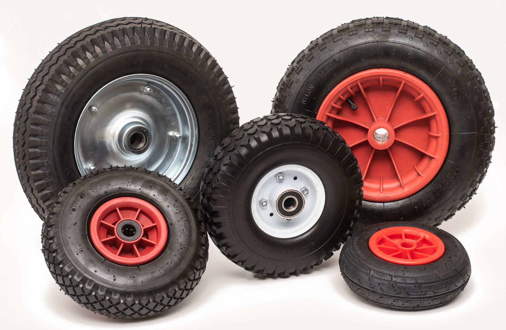 Flat Free Puncture Proof Wheels.