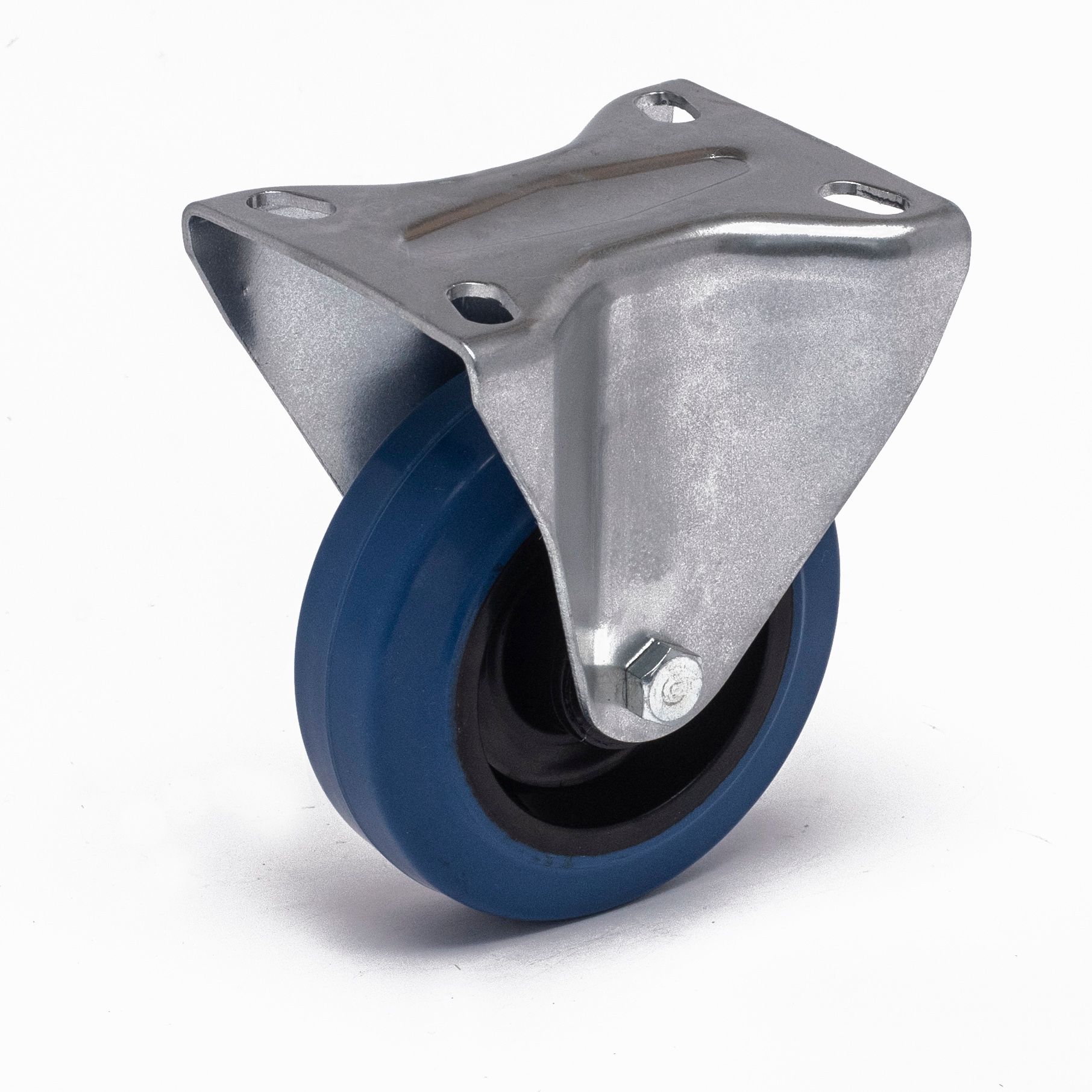 Medium Red Dot Elastic Rubber UF Blue Castors | Castor King