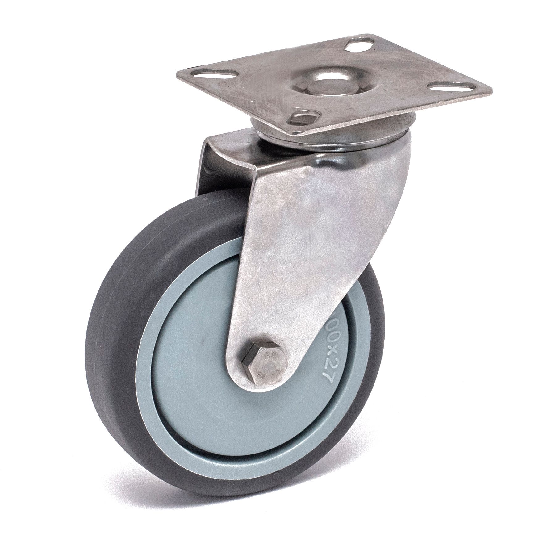 Stainless Steel Plate and Bolthole Fitting Castors | Castor King