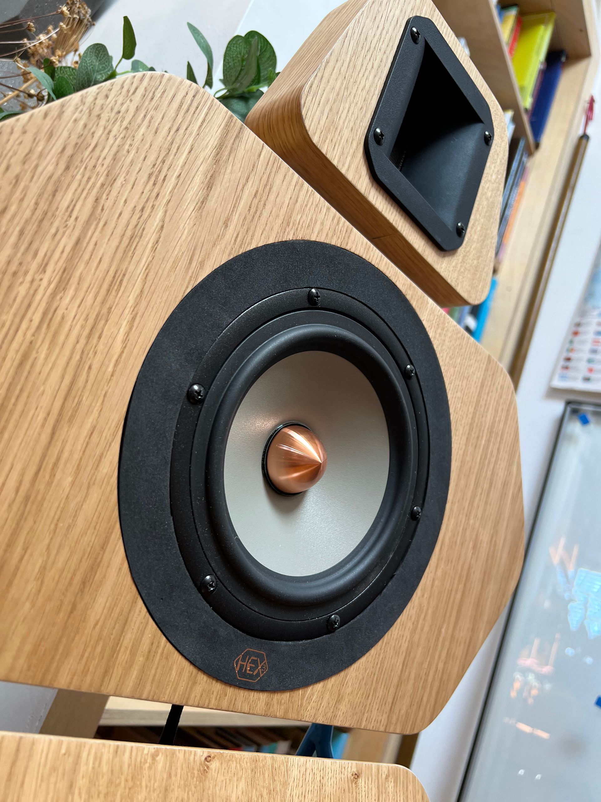 HEX3 compact 3 way open baffle speakers