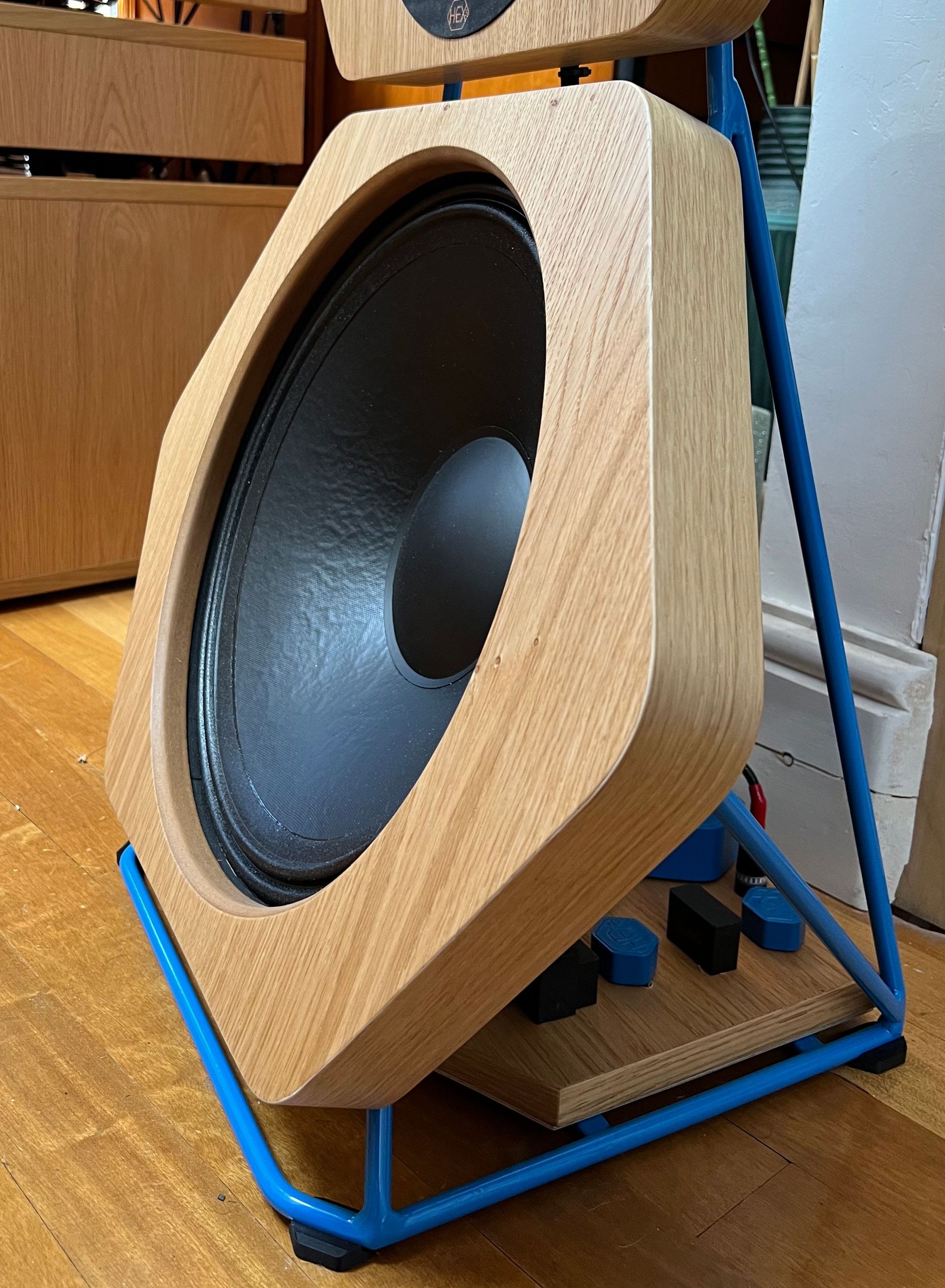 HEX3 compact 3 way open baffle speakers