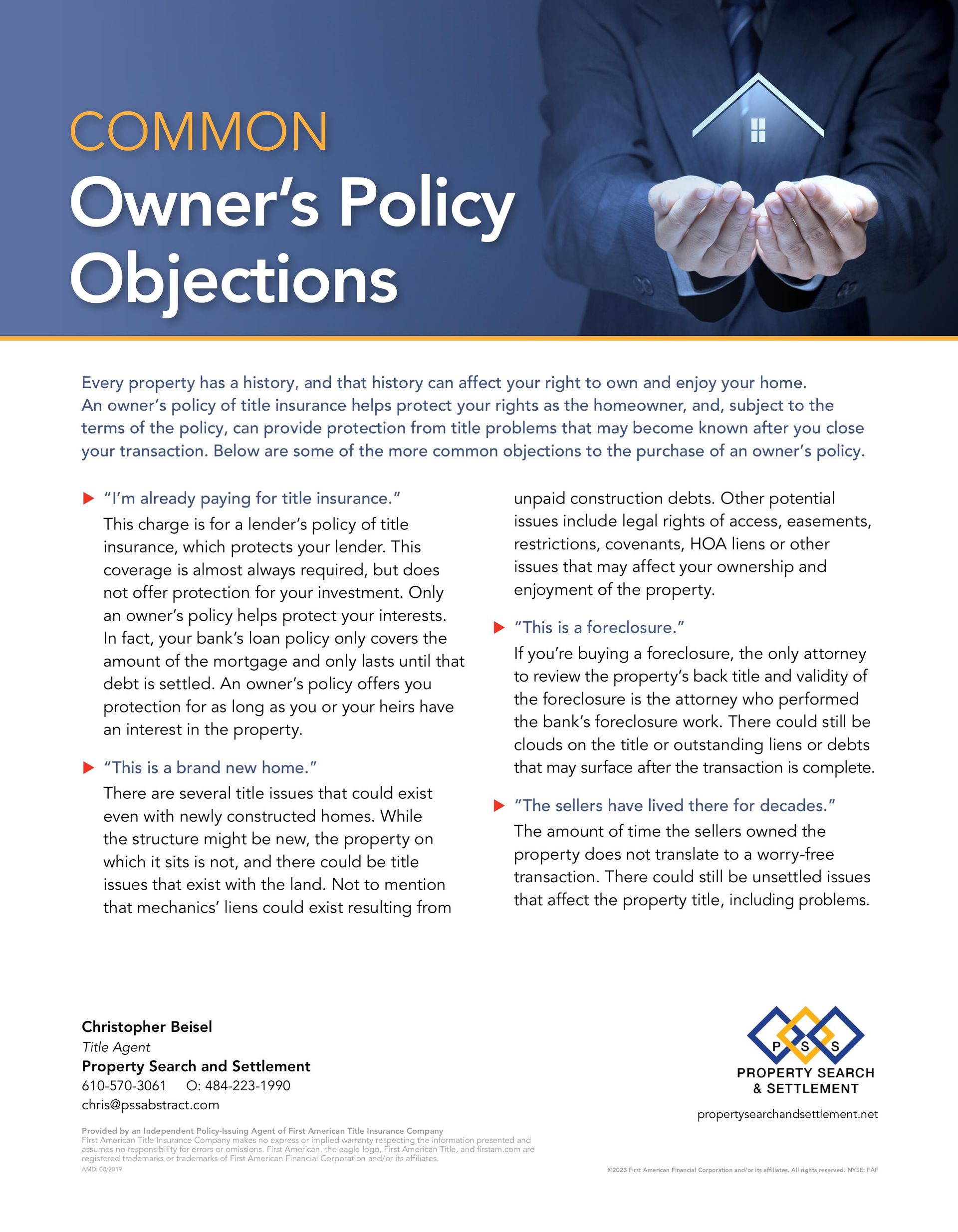 Common Owner Policy Objections