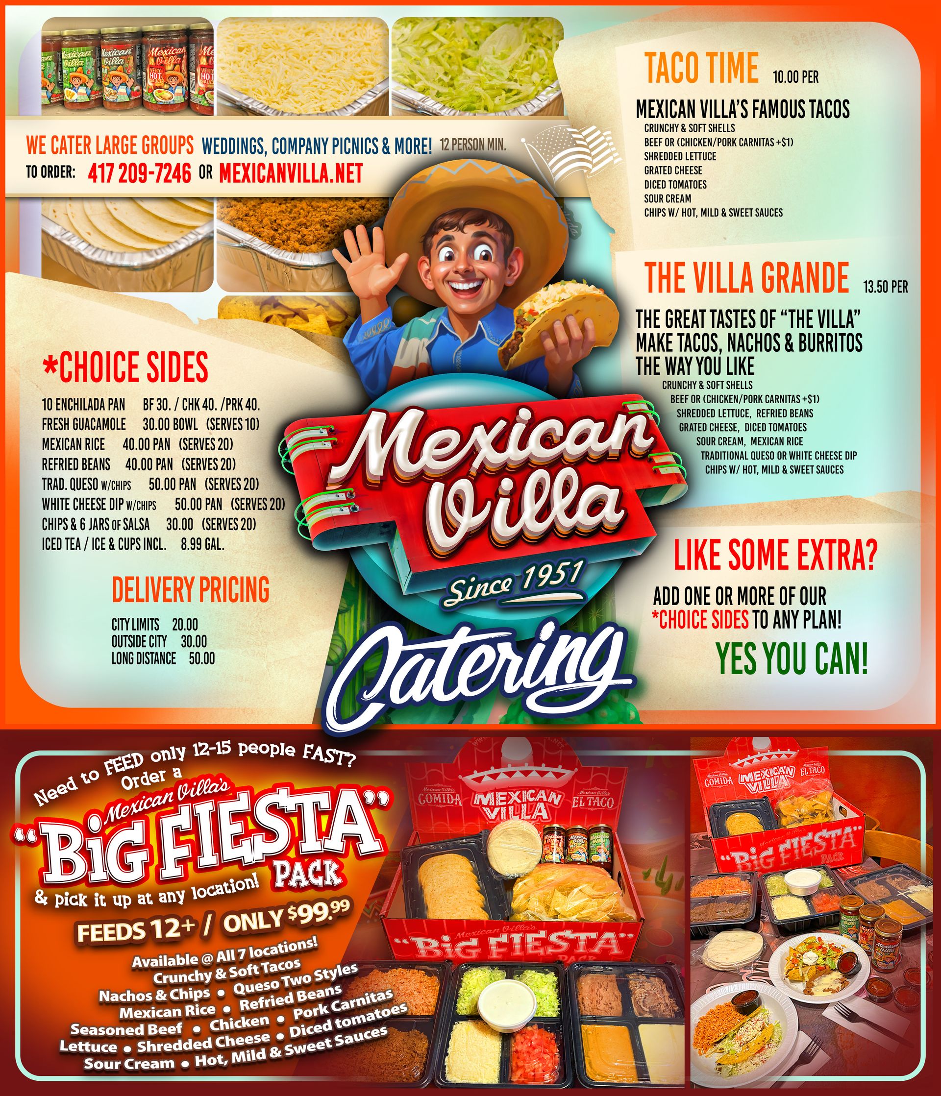 Mexican Villa Menus | Mexican Villa Restaurants