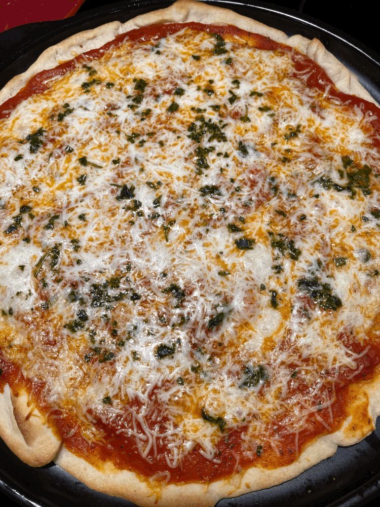 Homemade Cheese Pizza by The Original Cold Smoked Salt and Pepper