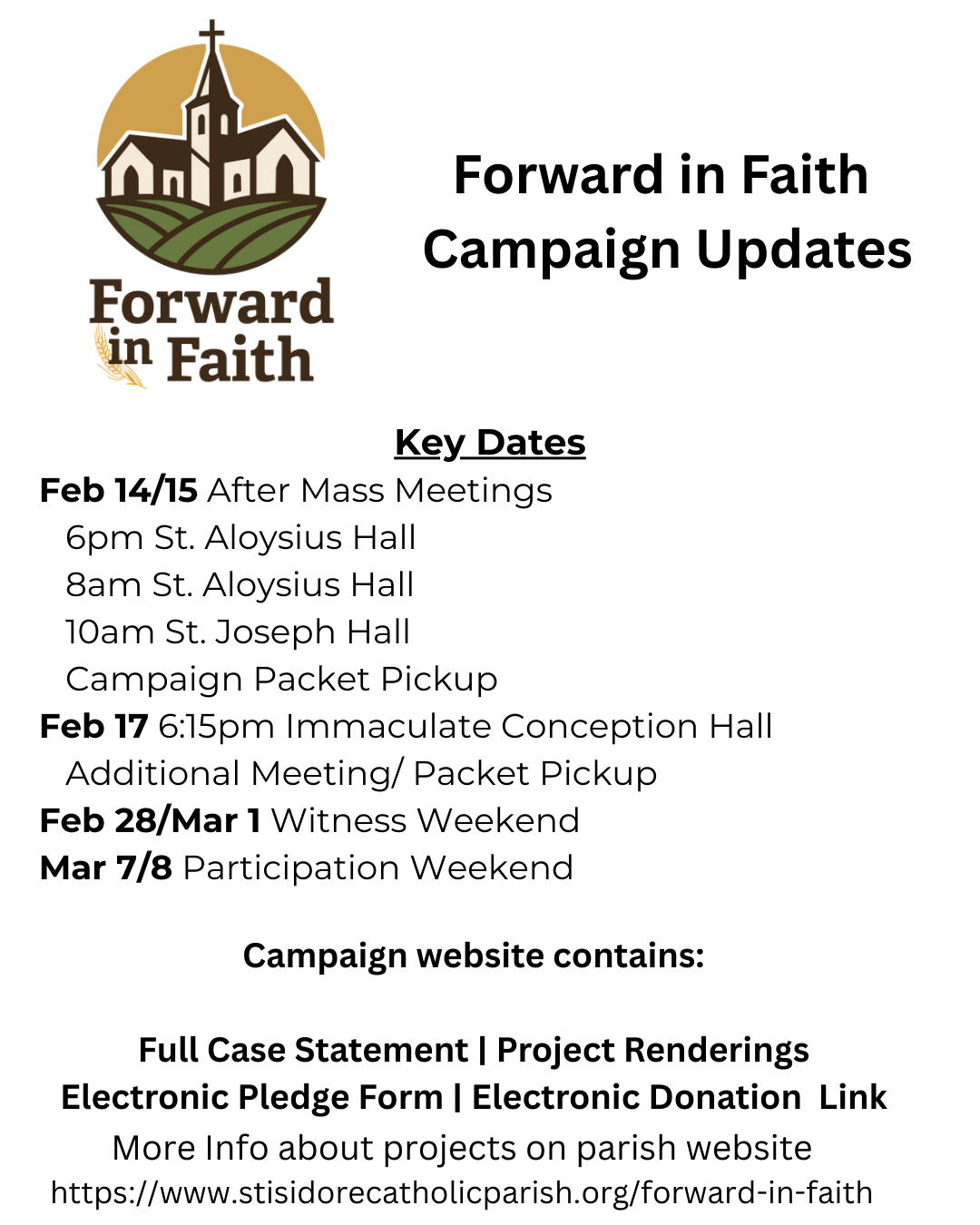 Forward In Faith Campaign