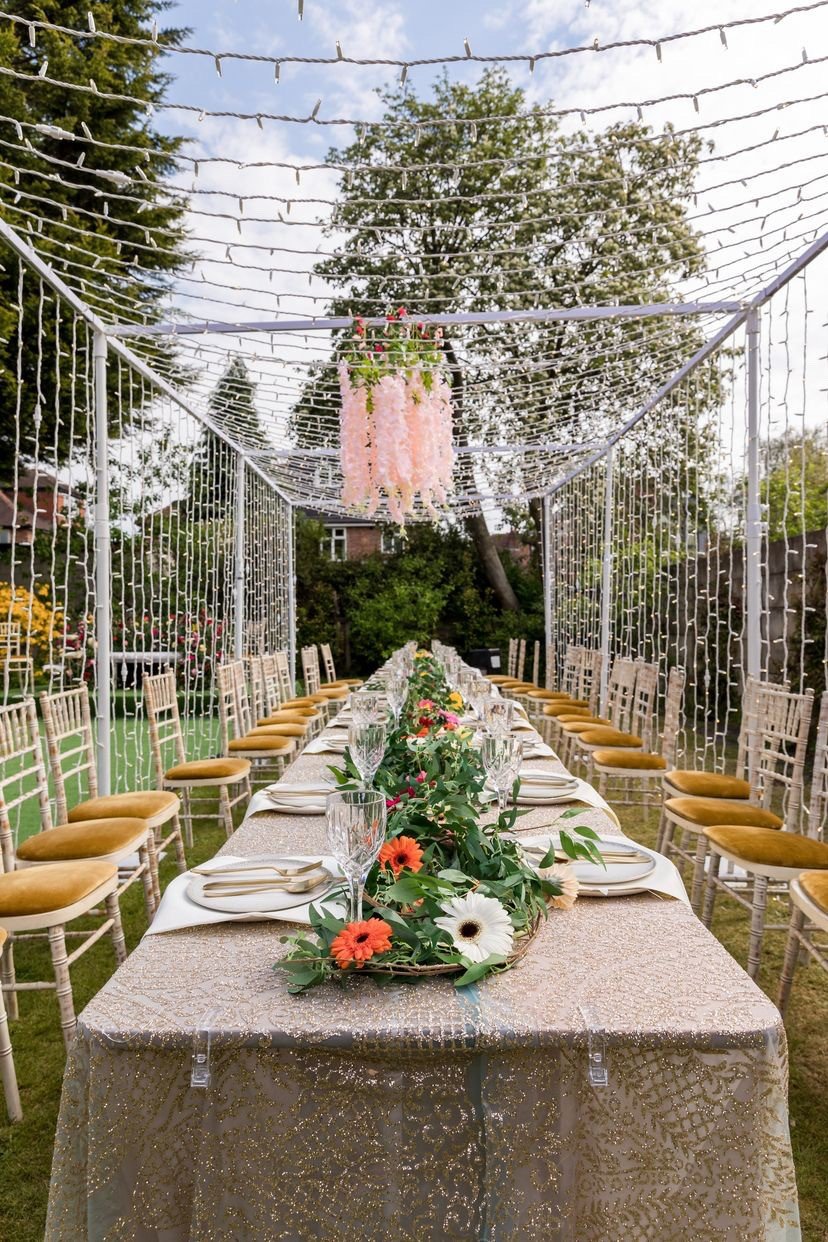 Garden Dinner Party - Lighting Hire - Ultra Productions