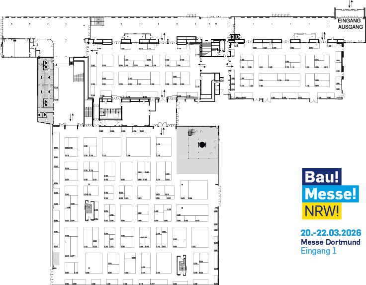 Der volle Überblick: Hallenplan für die Bau! Messe! NRW! 2026 ...