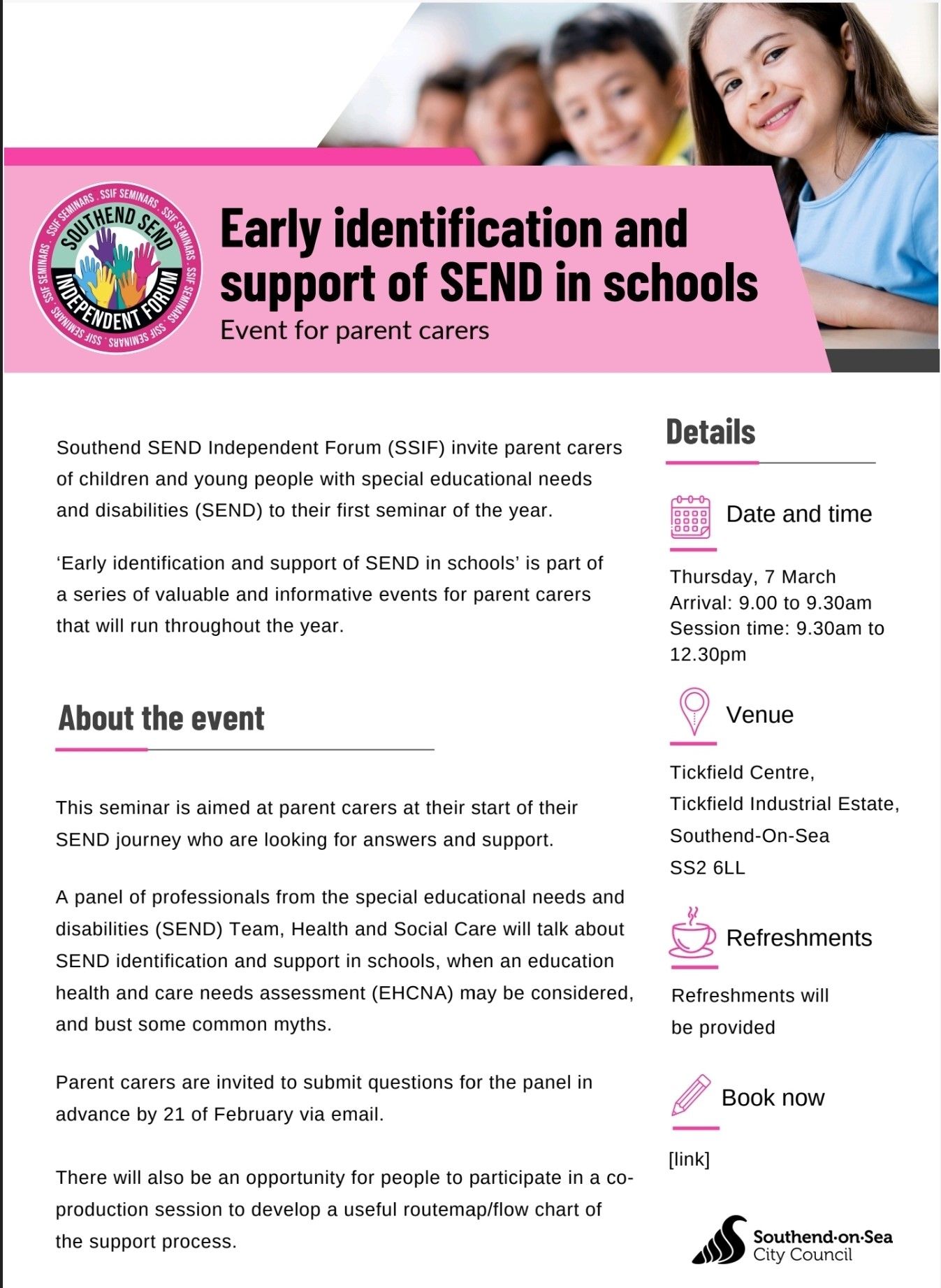 SSIF SEMINAR - Early identification and support of SEND in schools