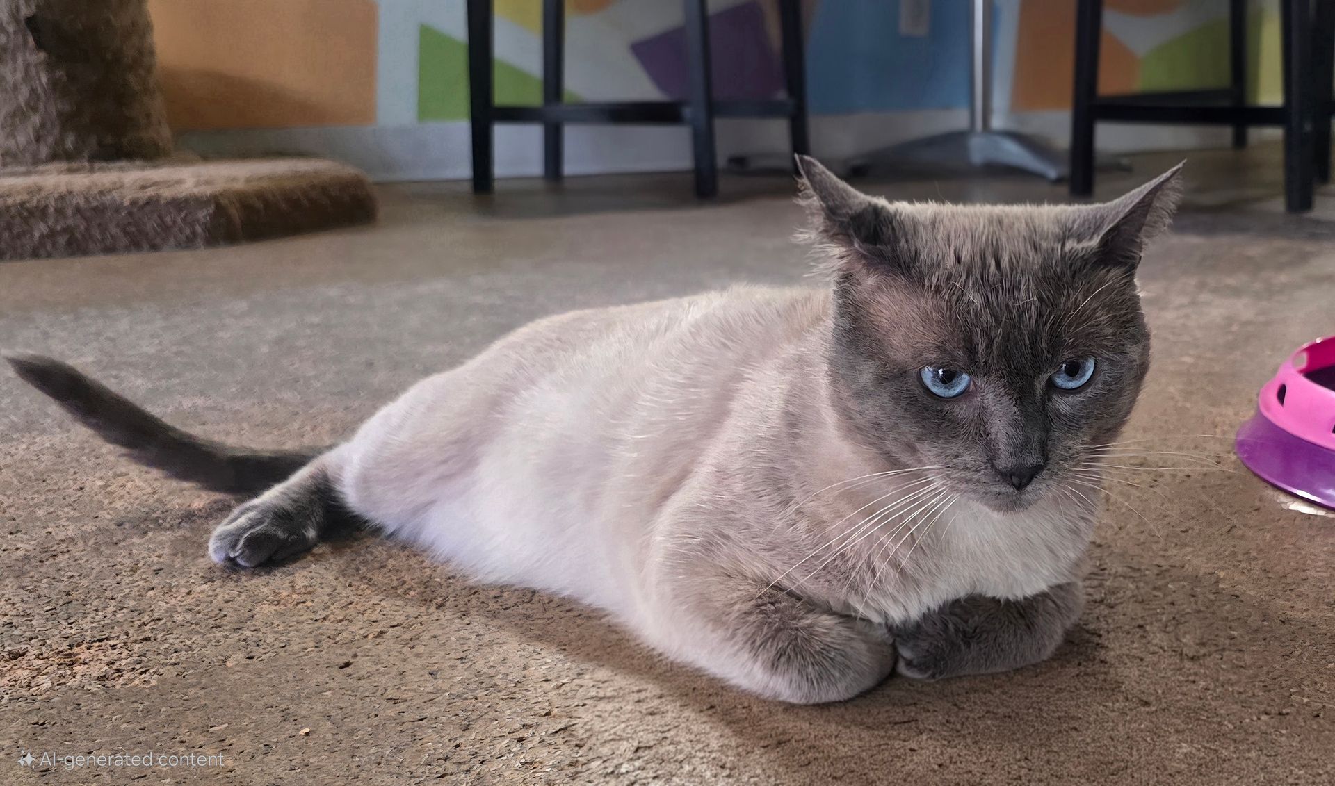 Tripod Tobias Ambles Into The Cat Cafe Clowder