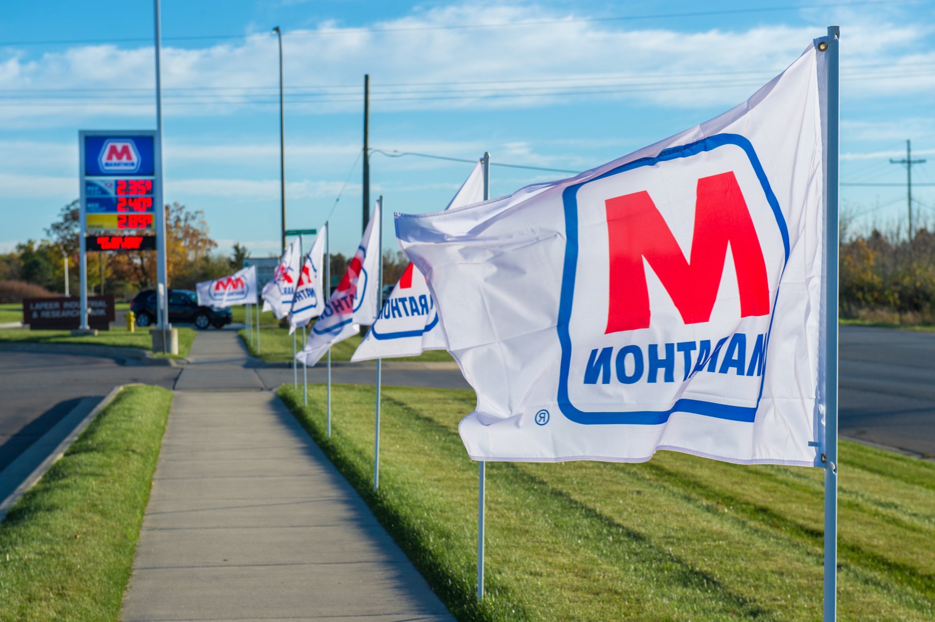 Marathon Flint Oil Company Gas Station Branding