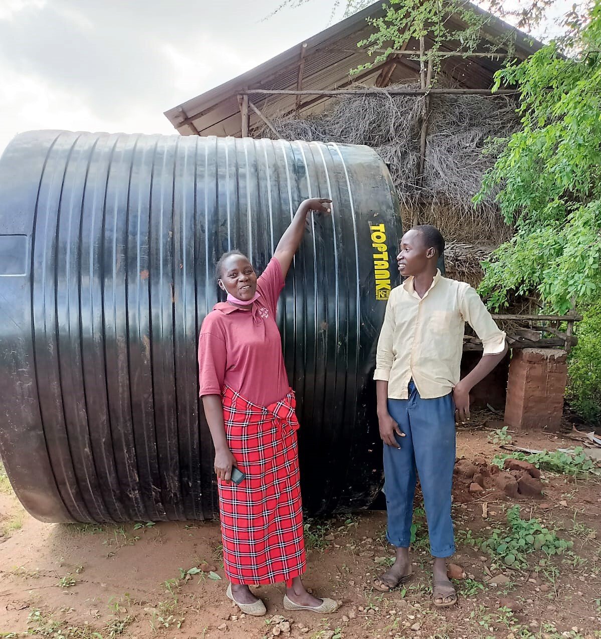 Elizabeth Muindi Receives a Tank!